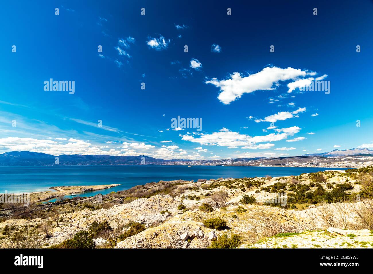 Sunny spring day on Dalmatian islands Stock Photo - Alamy