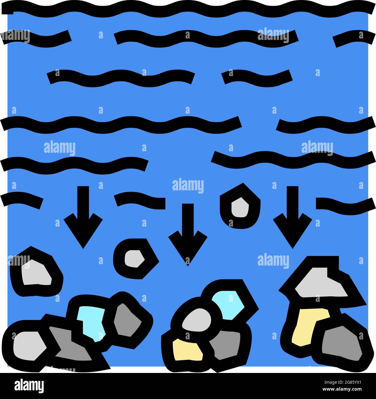 sedimentation water filter color icon vector illustration Stock Vector ...