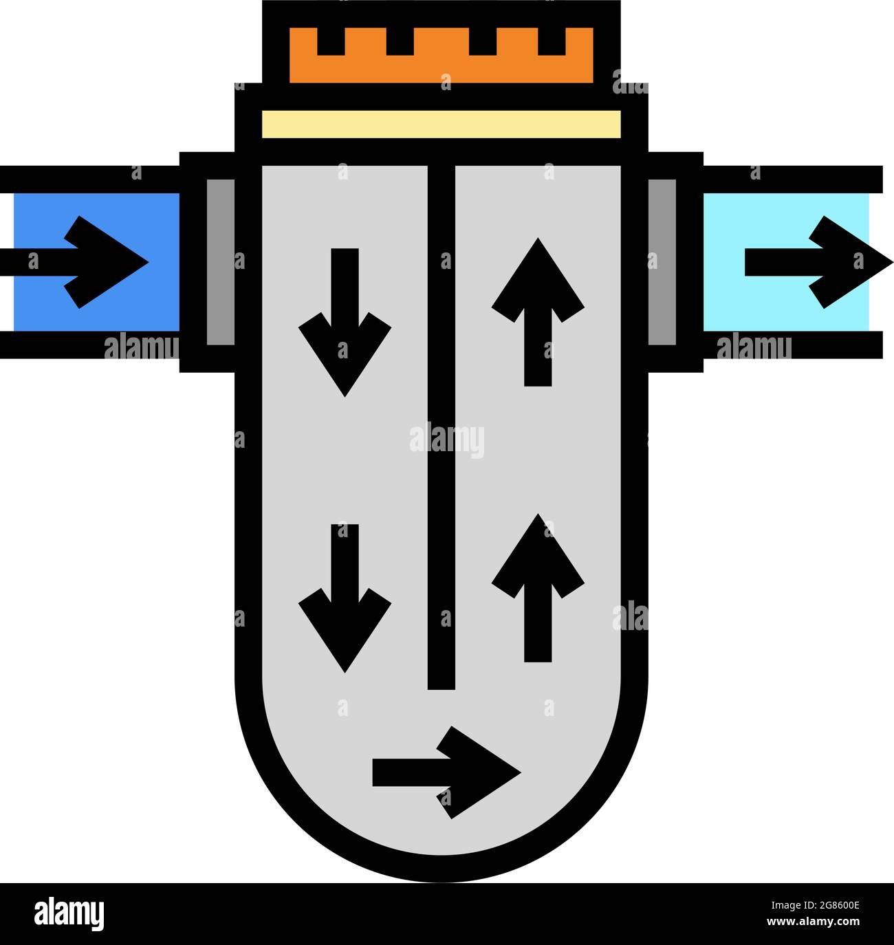 process of water filtration color icon vector illustration Stock Vector ...