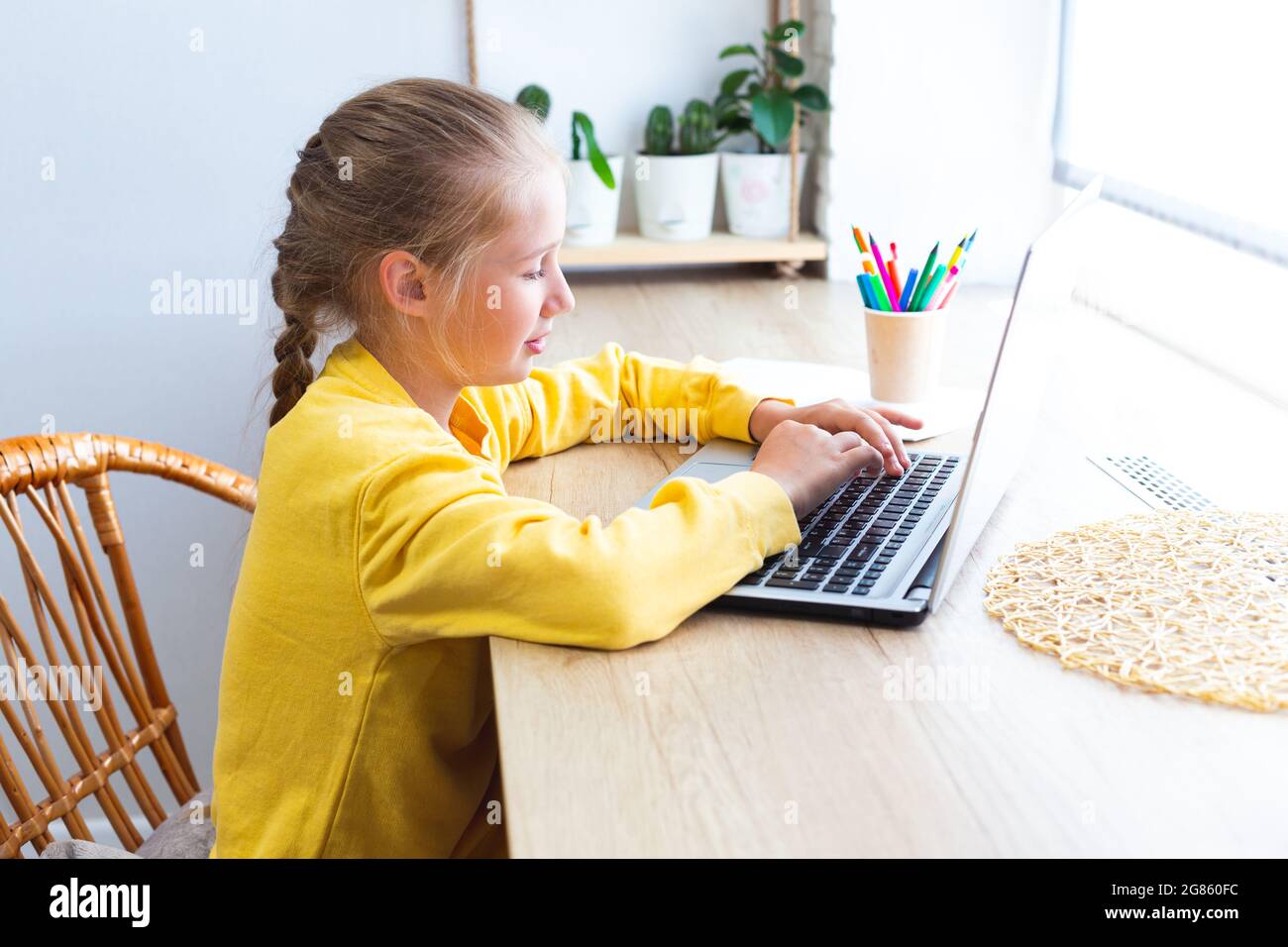 Typing homework hi-res stock photography and images - Alamy