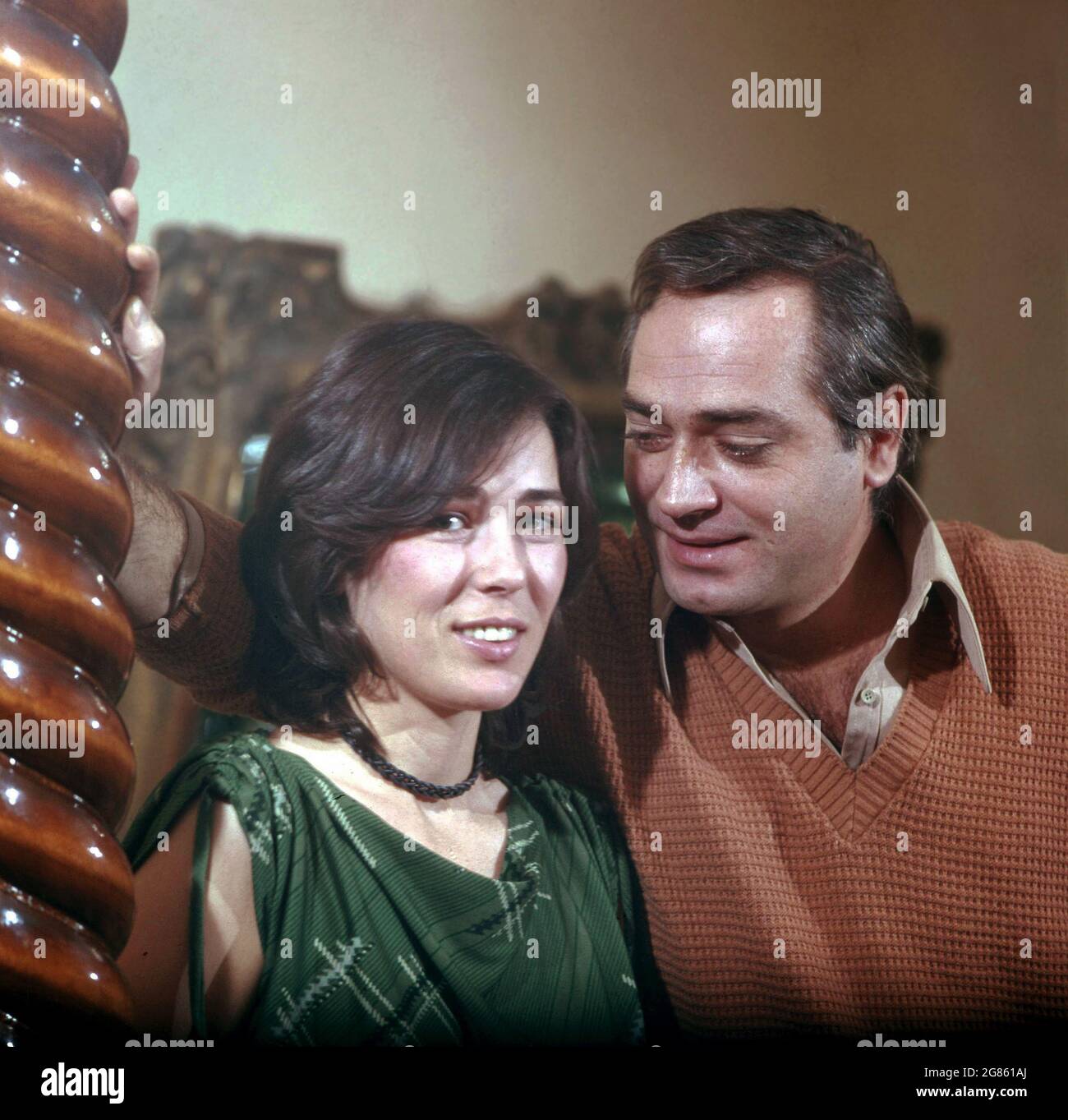 Romanian actors Ioana Pavelescu & Alexandru Repan, approx.1979 Stock ...