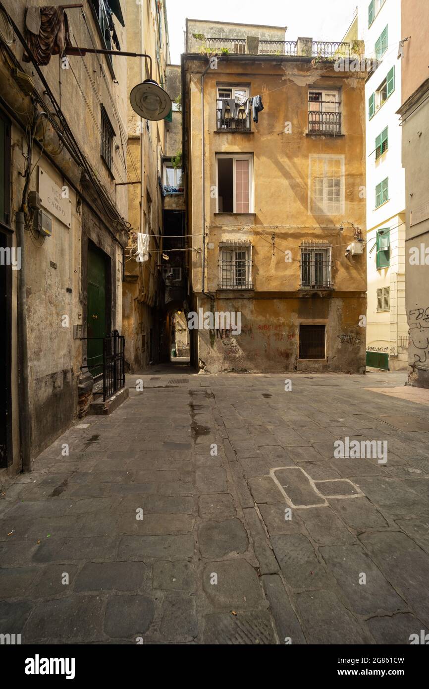 Genoa, Italy, historic centre Stock Photo - Alamy