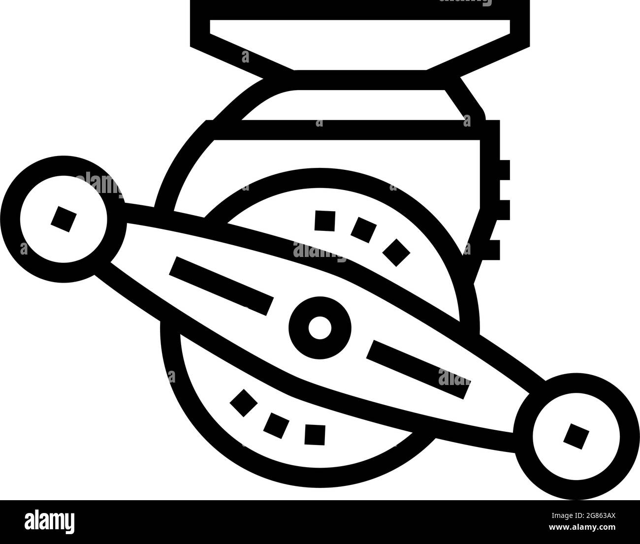 bait cast reel line icon vector illustration Stock Vector Image & Art ...