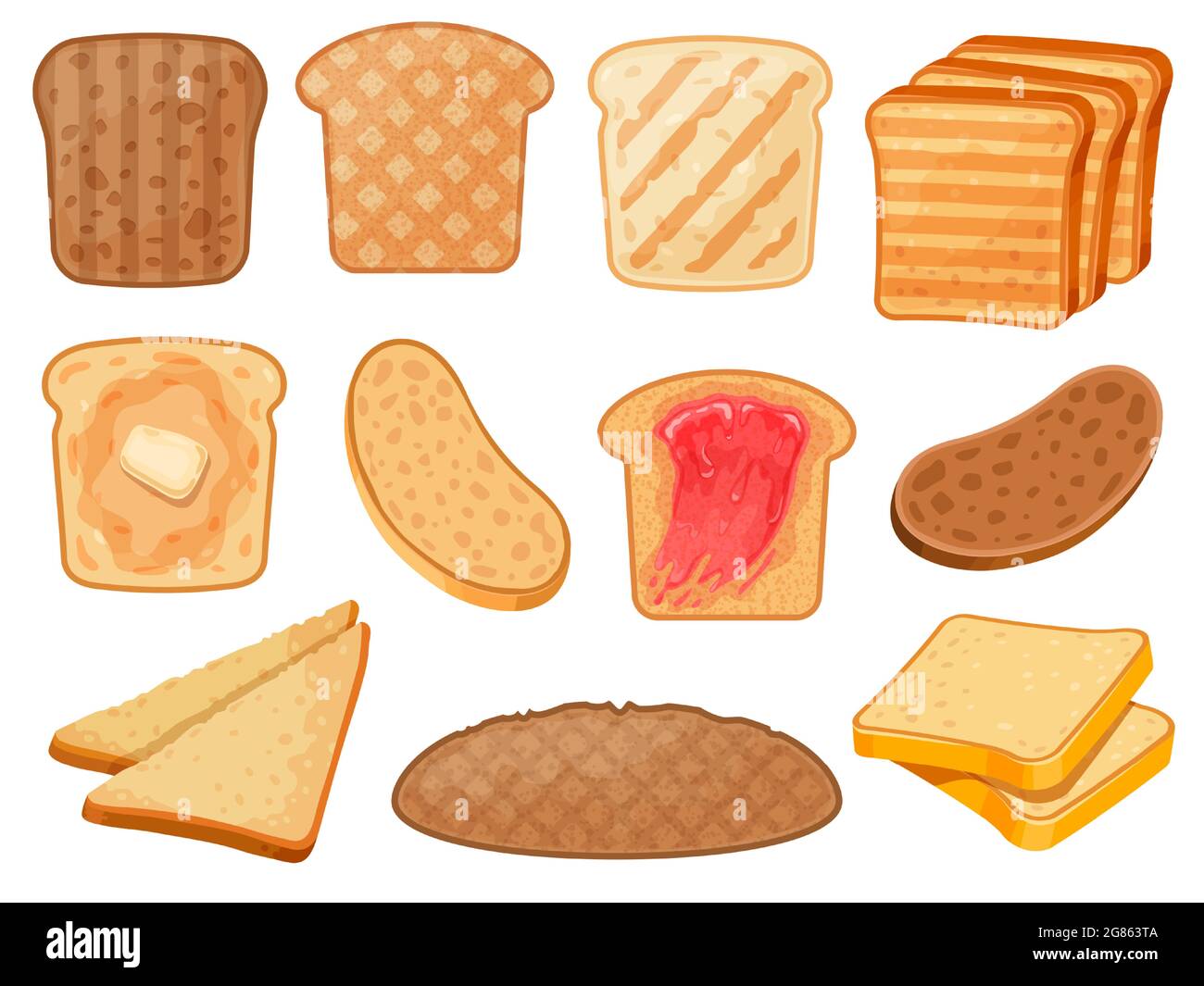Hot buttered toast Stock Vector Images - Alamy