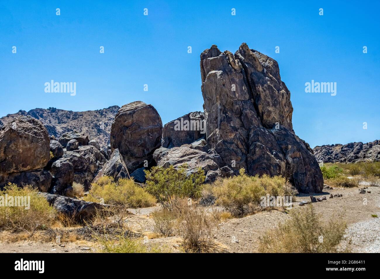Rocky landscape on a sunny day Stock Photo - Alamy