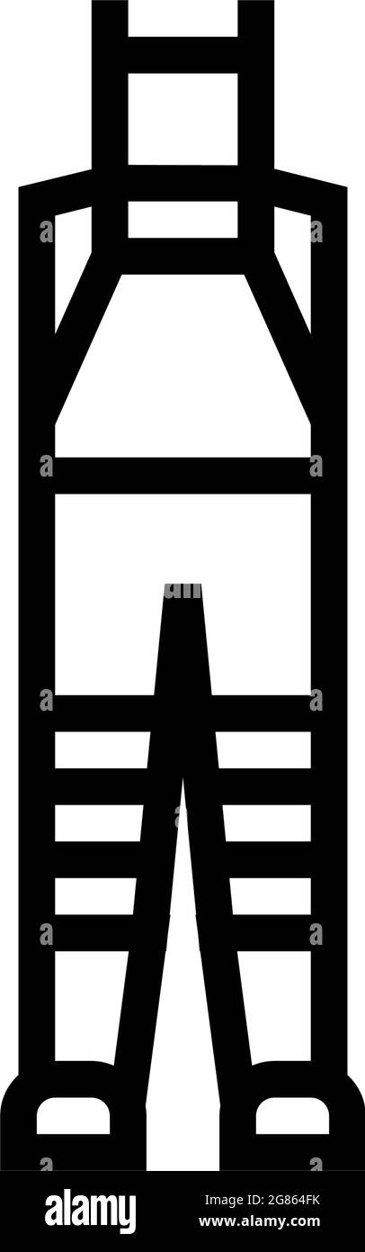 fly fishing waders line icon vector illustration Stock Vector Image ...