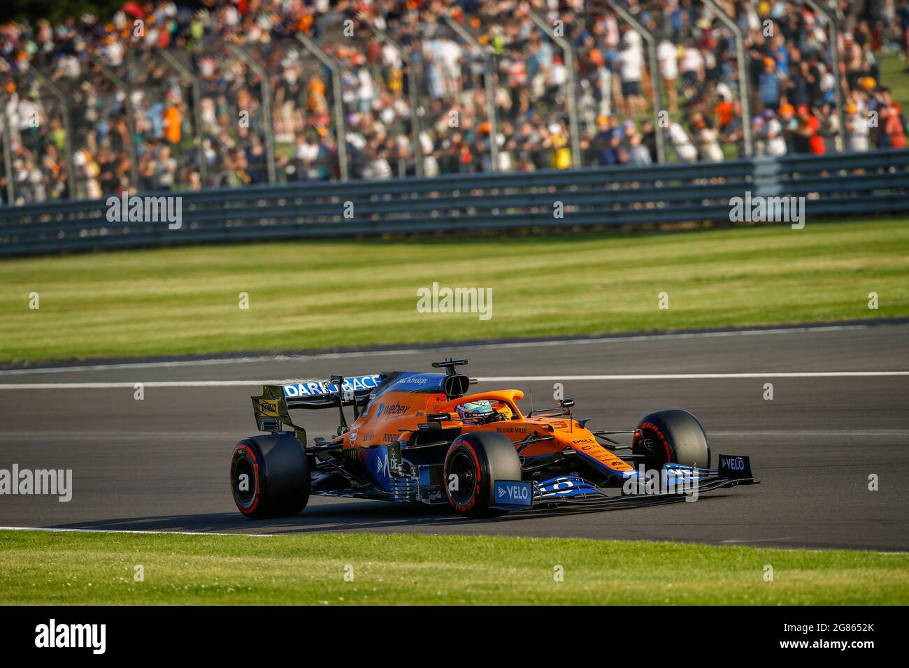 Silverstone, UK. 16th July, 2021. # 3 Daniel Ricciardo (AUS, McLaren F1 ...