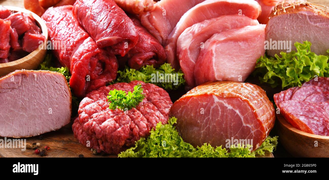 Cooked meat products hi-res stock photography and images - Alamy