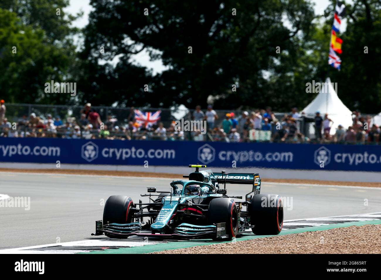 Silverstone, UK. 16th July, 2021. # 5 Sebastian Vettel (GER, Aston Martin Cognizant F1 Team), F1 ...