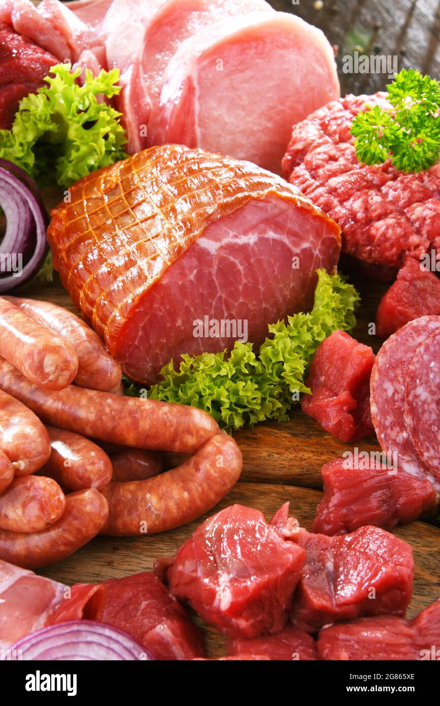 Meat assorted hi-res stock photography and images - Alamy