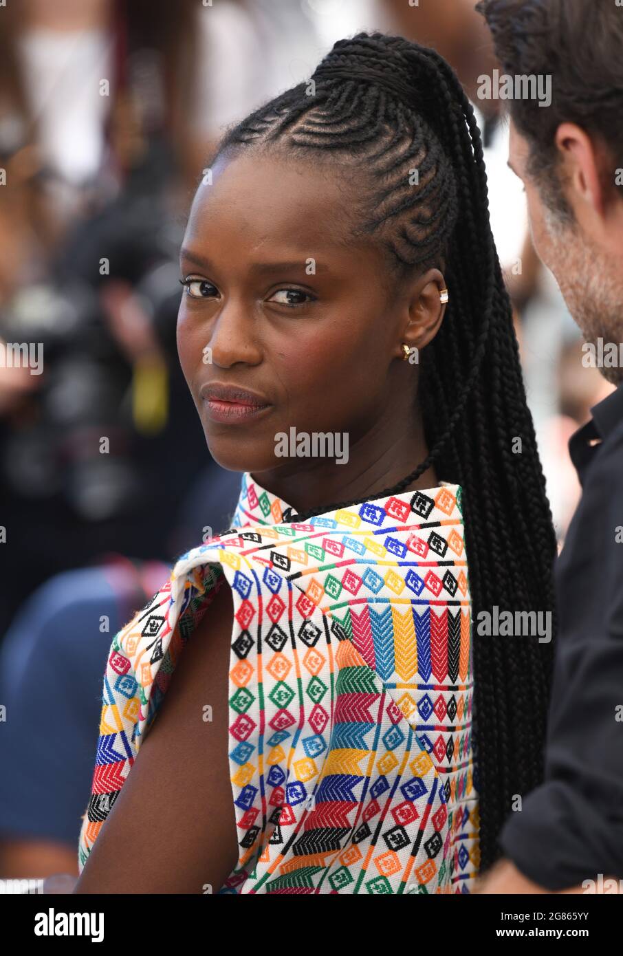 Cannes, France, 17 July 2021 Fatou N'Diaye at the photocall for OSS 117 ...