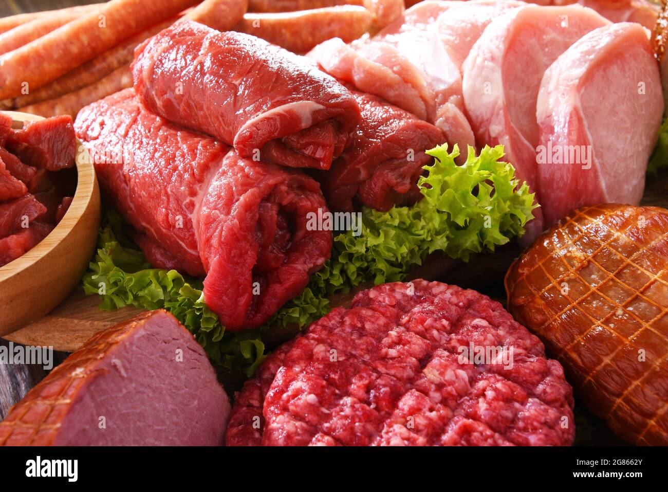 Cooked meat products hi-res stock photography and images - Alamy