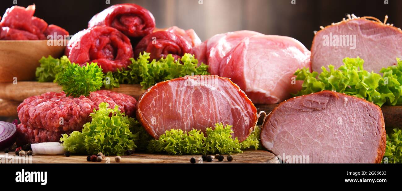 Cooked meat products hi-res stock photography and images - Alamy