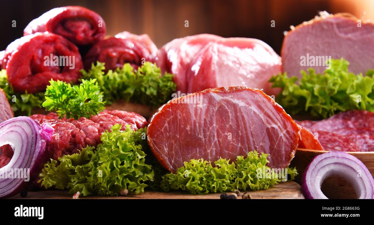 Cooked meat products hi-res stock photography and images - Alamy