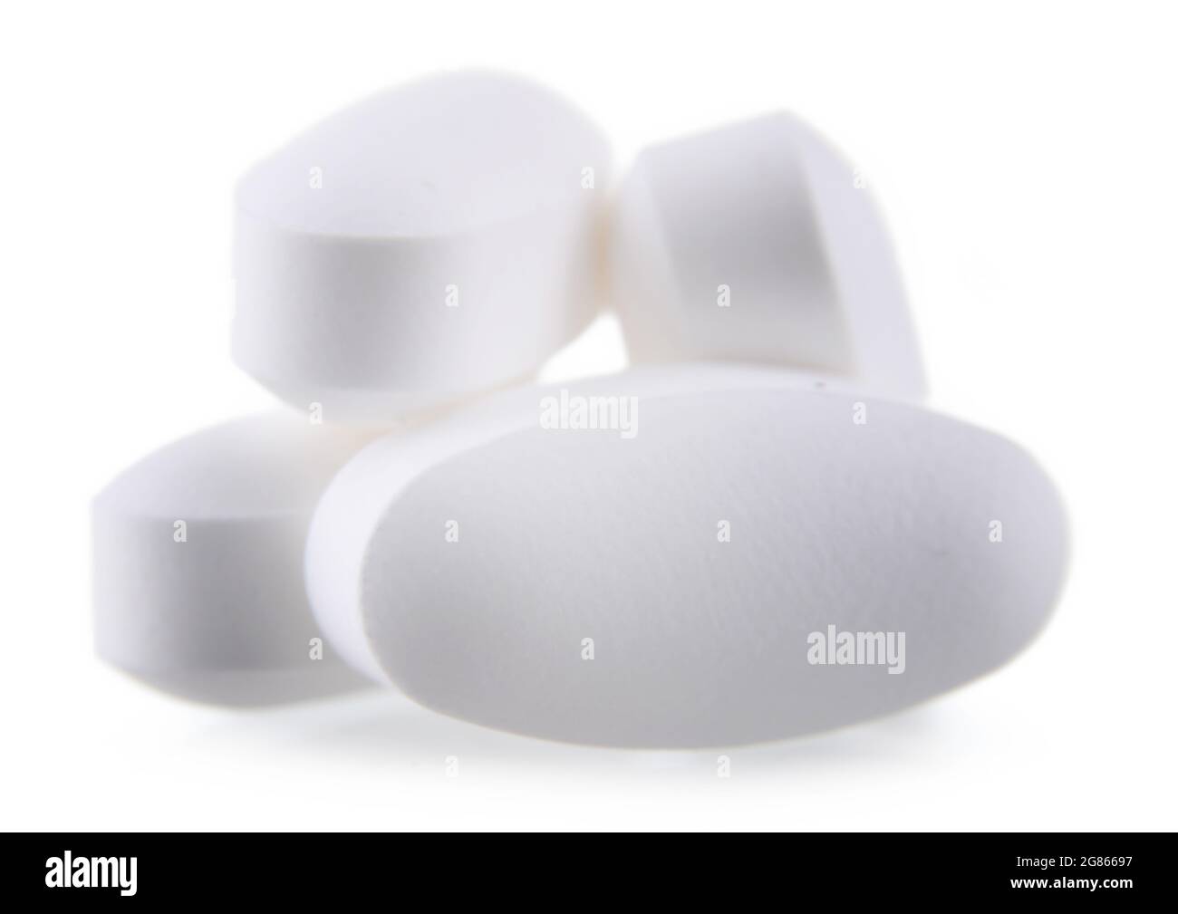 Composition with pharmaceutical drug pills over white background Stock ...