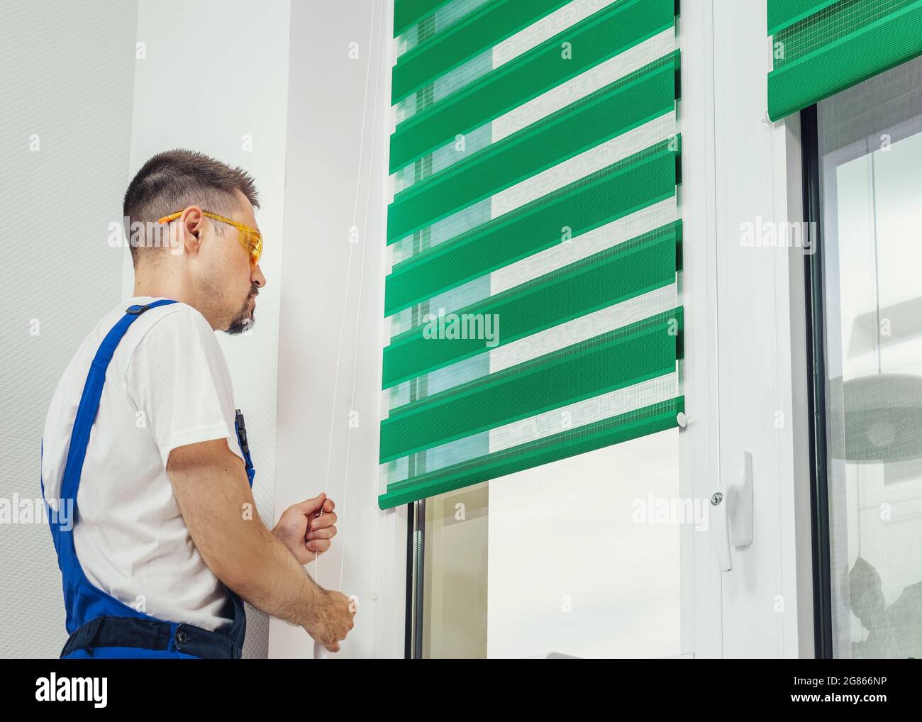 Blind person working hi-res stock photography and images - Alamy