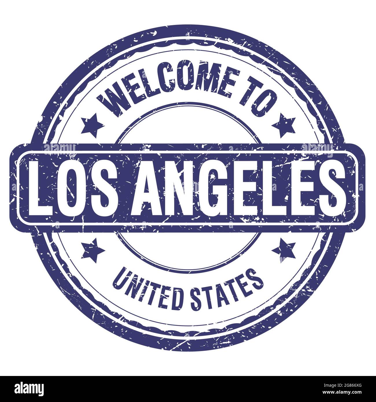 WELCOME TO LOS ANGELES - UNITED STATES, words written on blue grungy ...