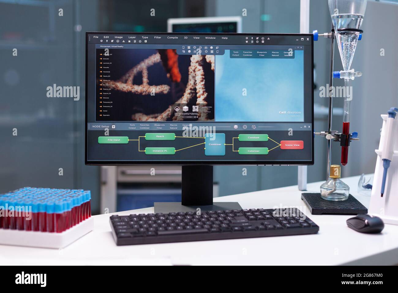 Microbiology lab computer hi-res stock photography and images - Alamy