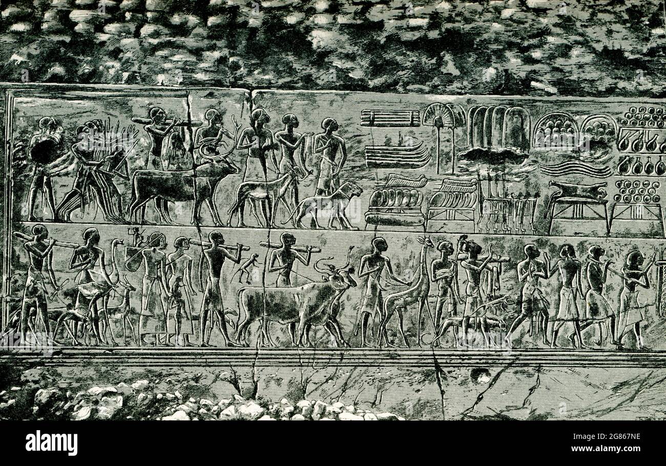 The caption accompanying this 1903 illustration in Gaston Maspero’s ...