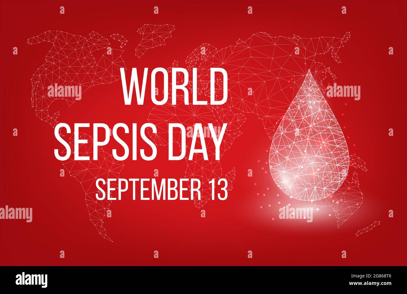 World sepsis day. Medical design concept for 13 September. Banner with ...