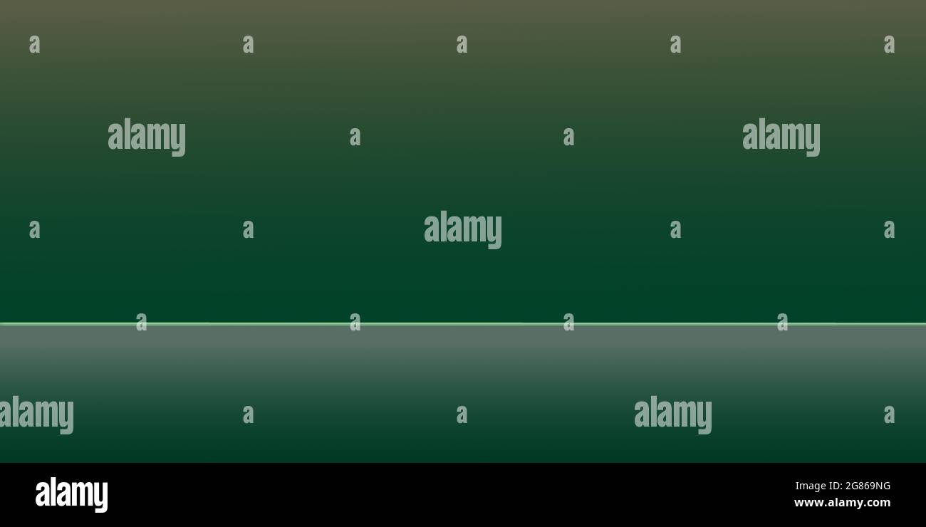 Green background with horizon line Stock Photo - Alamy