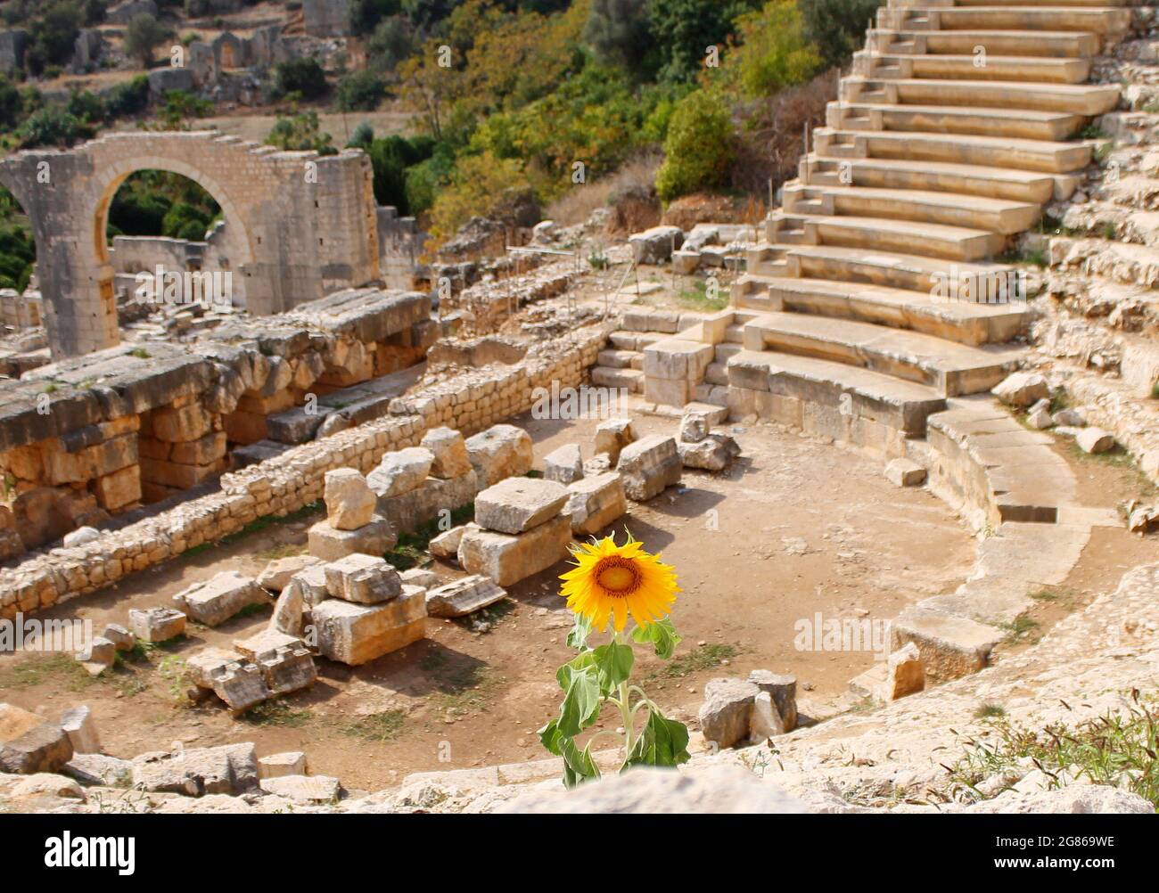 Elaiussa Sebaste or Elaeousa Sebaste ancient Roman city of the 2nd ...