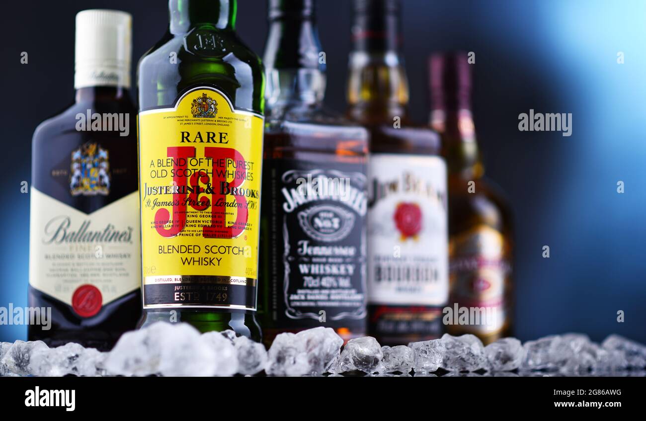 Popular brands of alcohol hi-res stock photography and images - Alamy