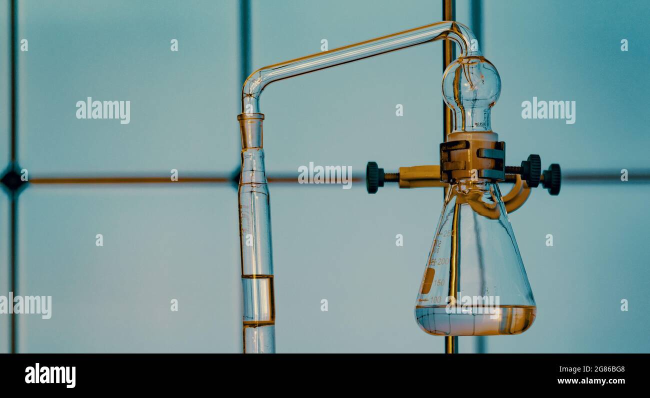 Laboratory with chemical devices for sublimation Stock Photo - Alamy