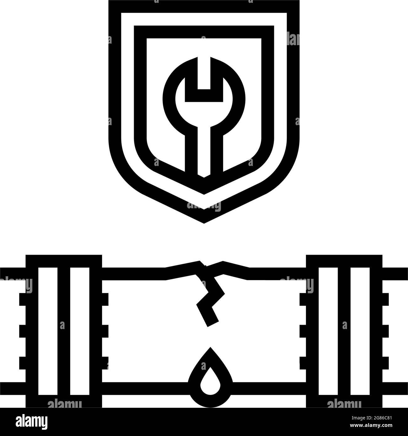 Trailer black water tank Stock Vector Images - Alamy