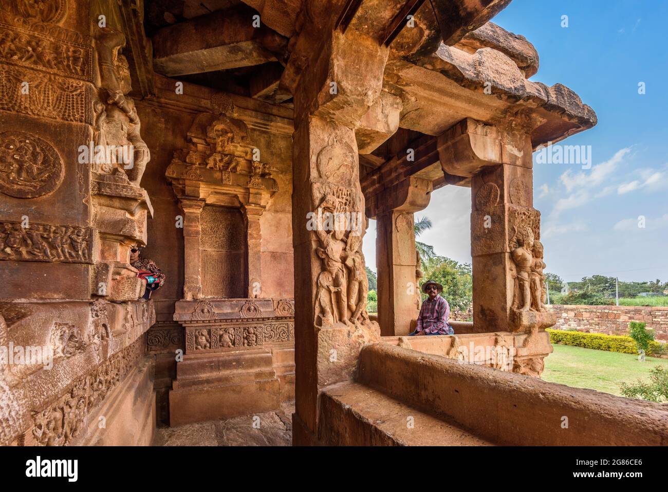 Aihole, Karnataka - January 8, 2020 : Durga Temple at Aihole. One of ...