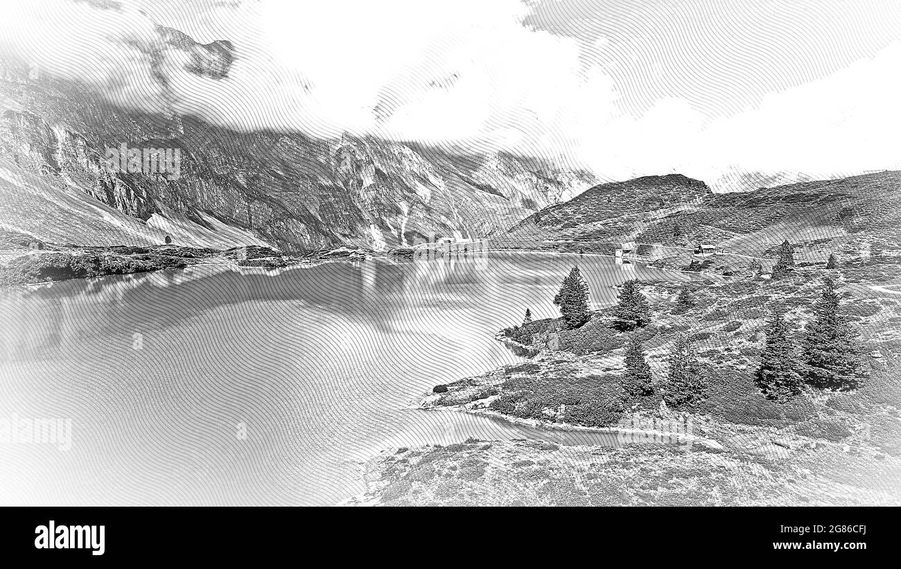 Switzerland flower Black and White Stock Photos & Images - Alamy