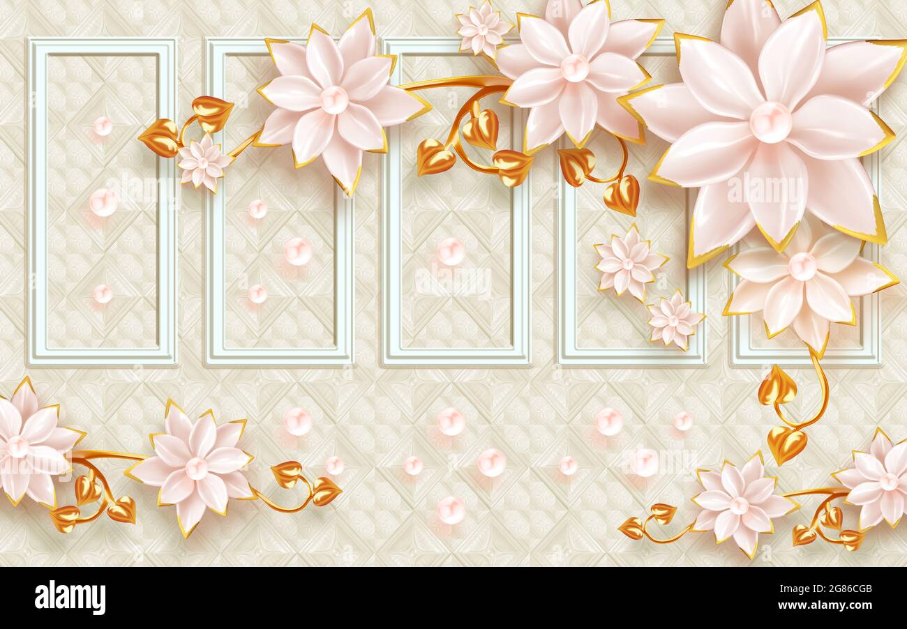 Classic Flower Wallpaper Design