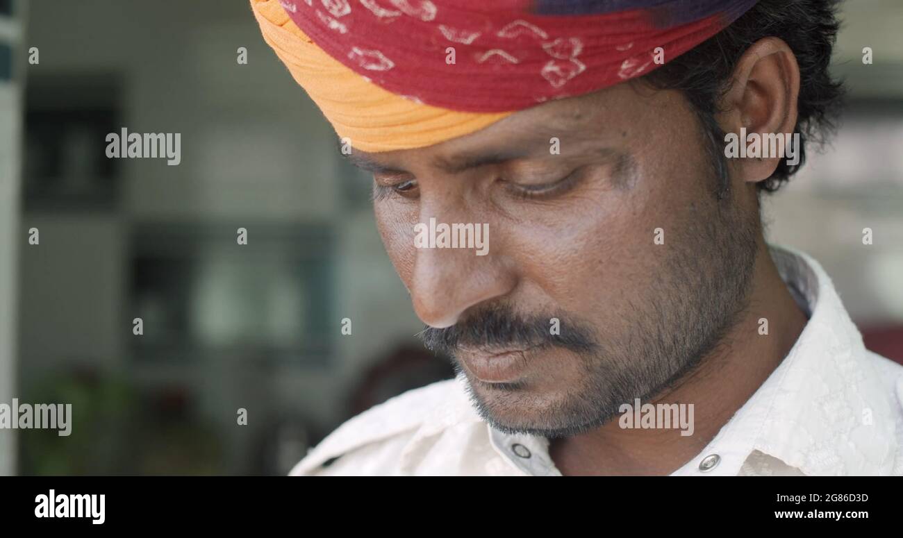Headshot of a young Indian male from the state of Rajasthan, North ...