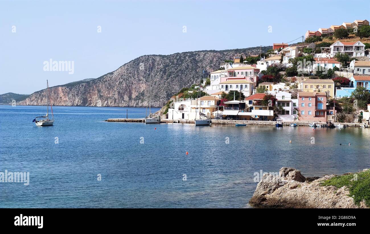 The traditional architecture, the peaceful landscape and the pebbled ...