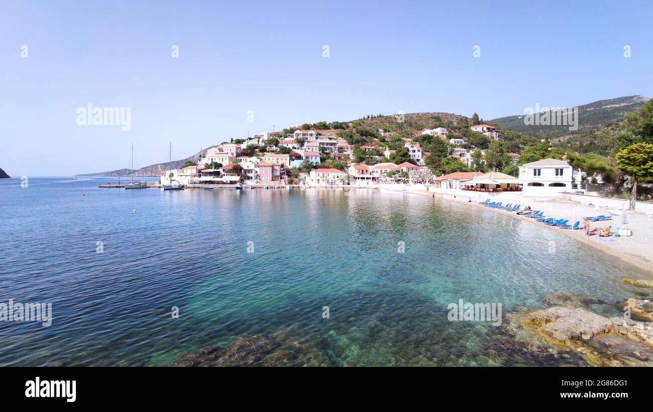 The traditional architecture, the peaceful landscape and the pebbled ...