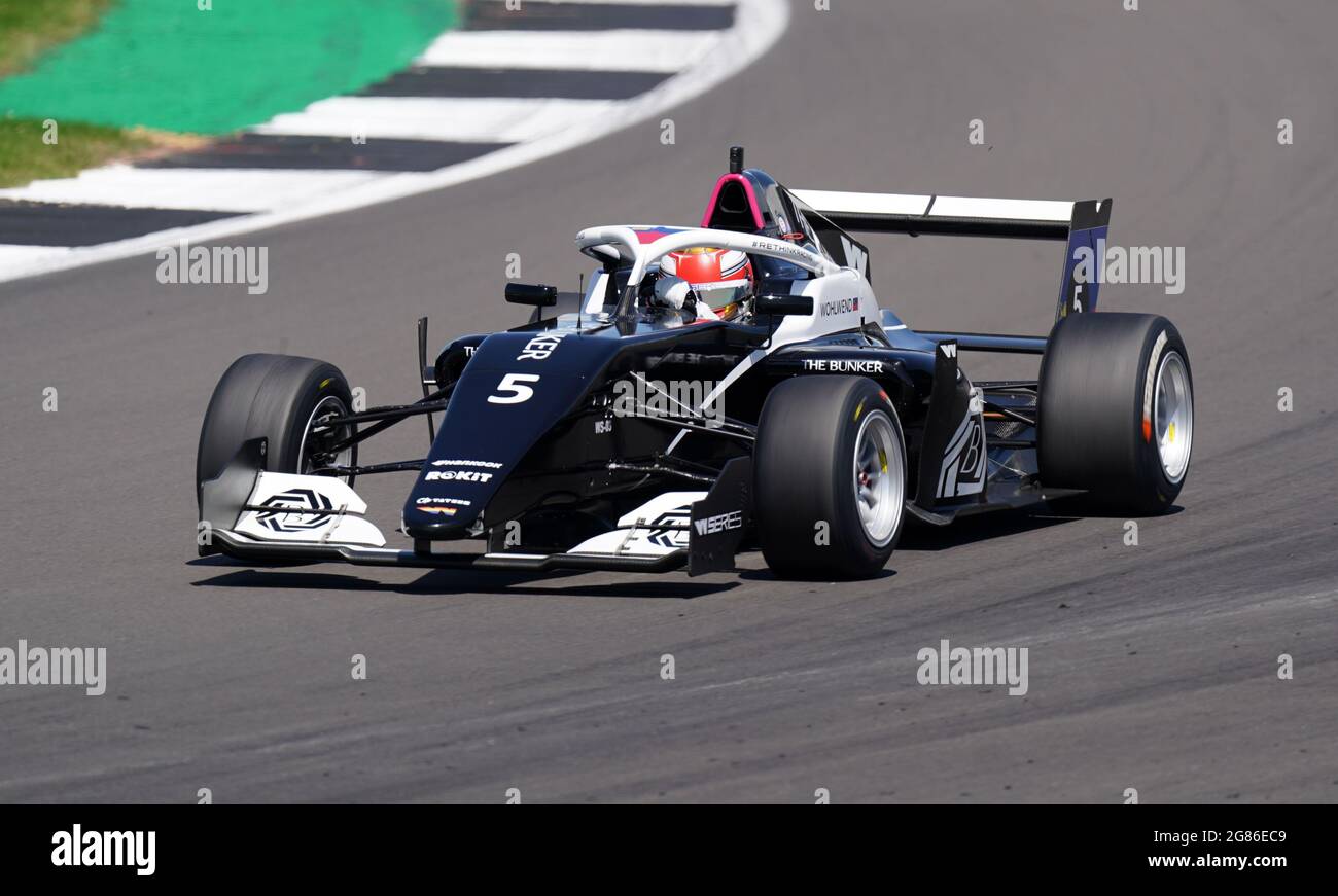 Bunker Racing's Fabienne Wohlwend during the W Series British GP at ...