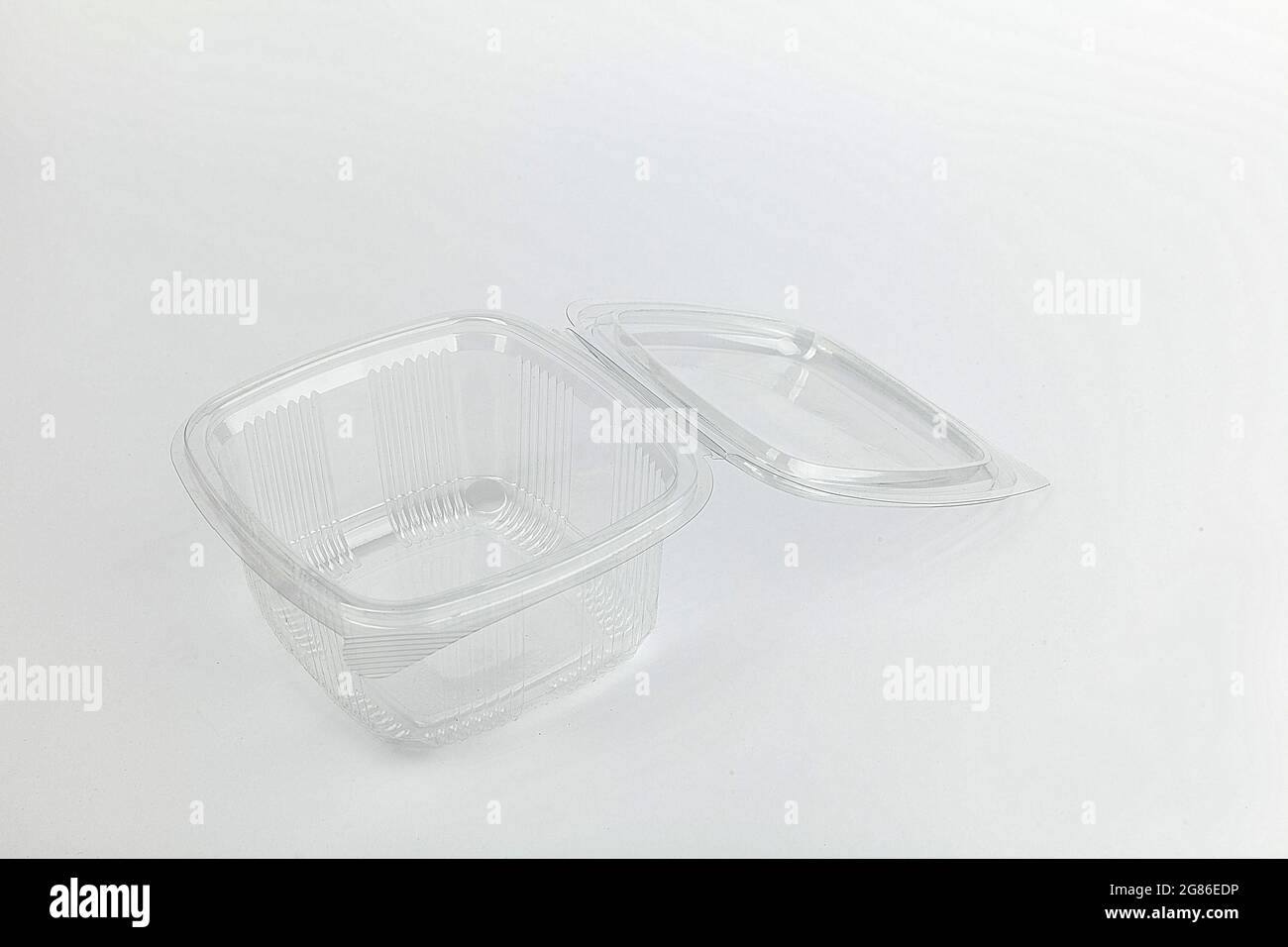 plastic transparent container for food, isolated Stock Photo - Alamy