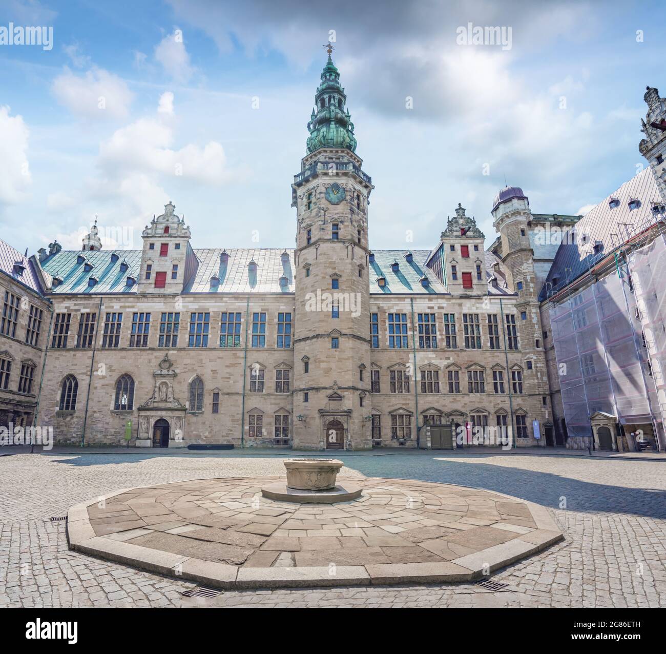 Kronborg Castle Courtyard - Helsingor, Denmark Stock Photo - Alamy