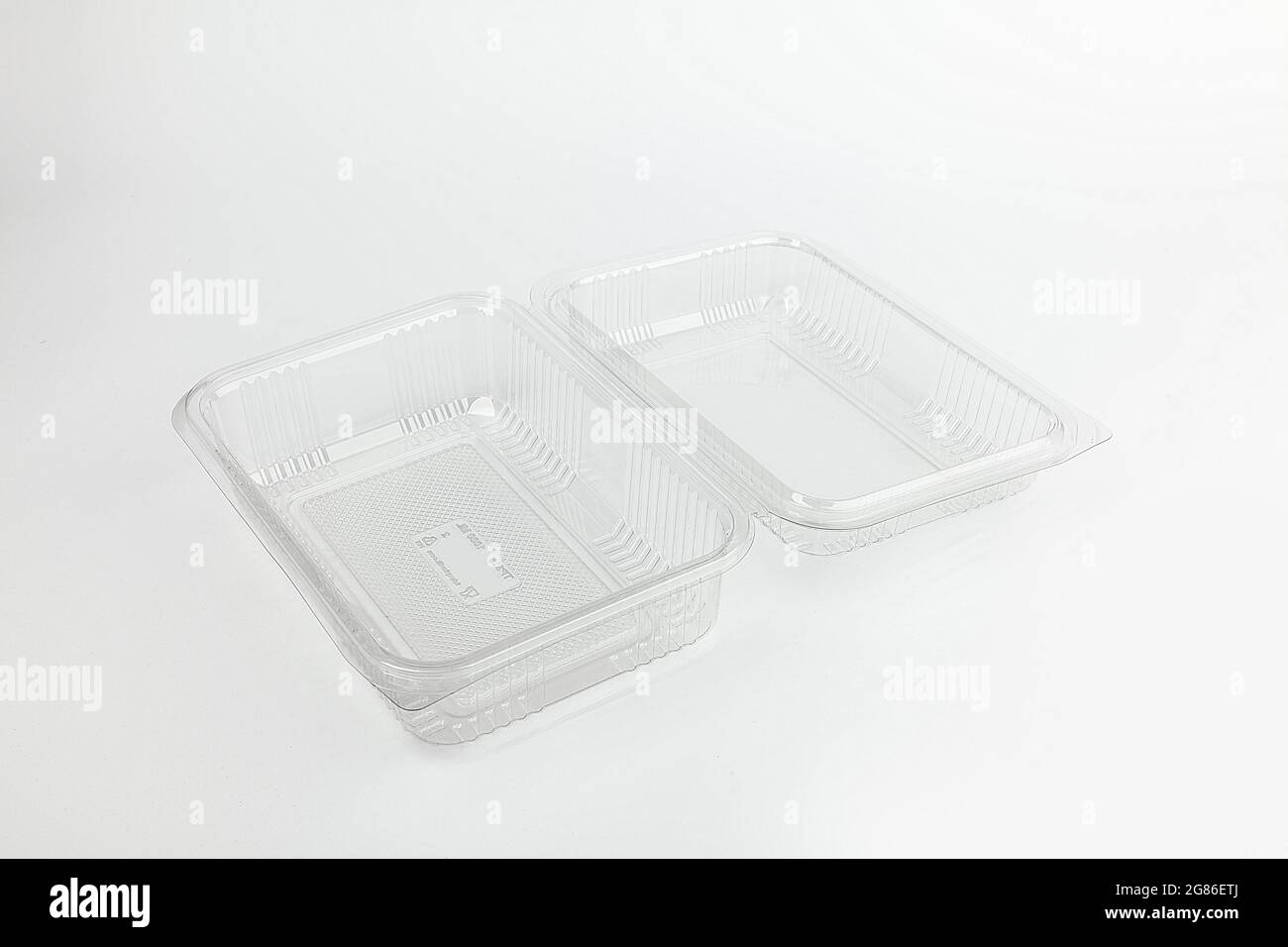 plastic transparent container for food, isolated Stock Photo - Alamy