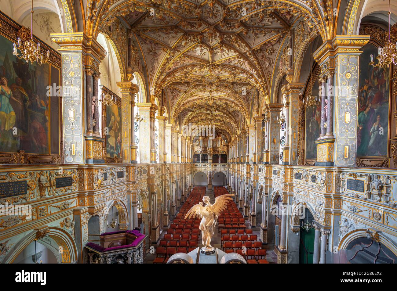 Castle Chapel in Frederiksborg Castle Interior - Hillerod, Denmark ...