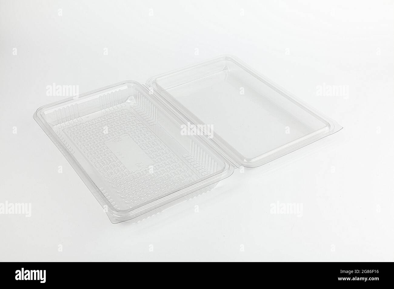 plastic transparent container for food, isolated Stock Photo - Alamy