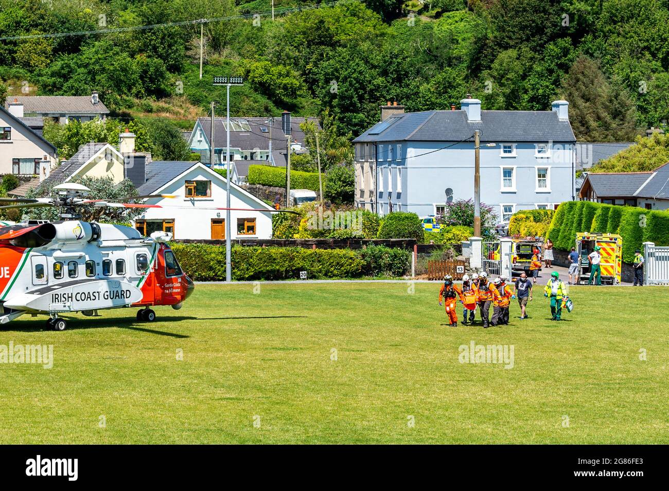 Rosscarbery, West Cork, Ireland. 17th July, 2021. The Irish Coast Guard ...