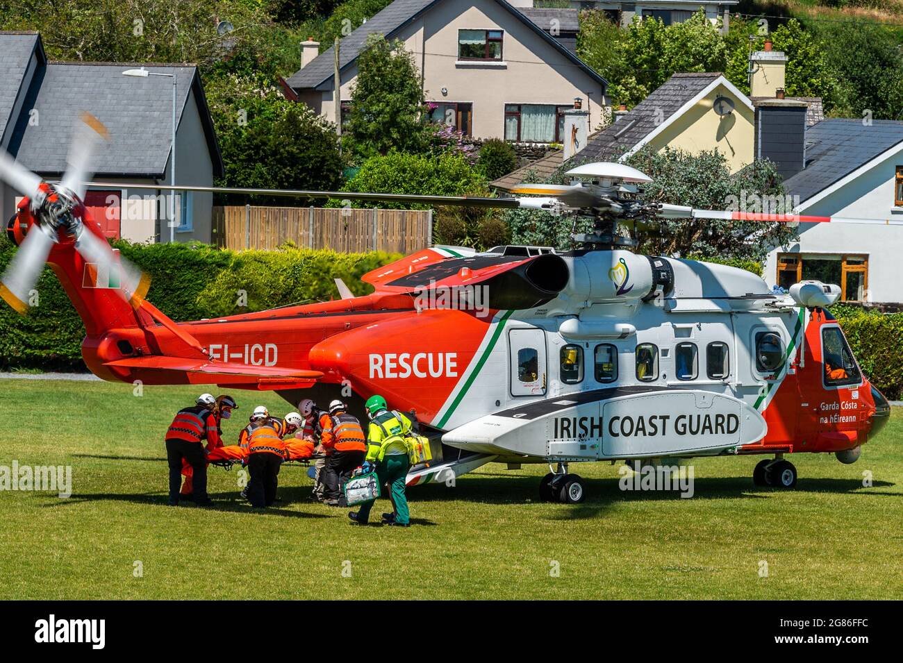 Rosscarbery, West Cork, Ireland. 17th July, 2021. The Irish Coast Guard ...