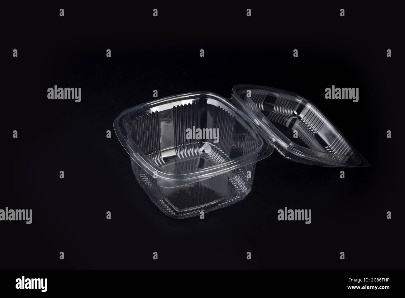 plastic transparent container for food, isolated Stock Photo - Alamy