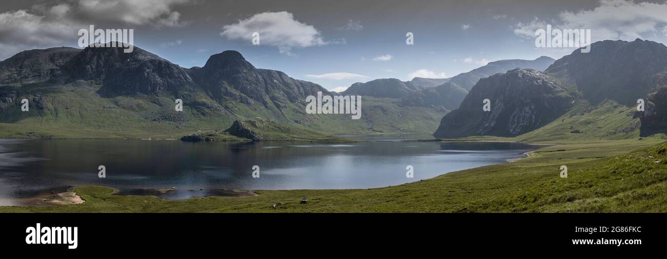 remote destination Scotland - Causeway between Fionn Loch and Dubh ...