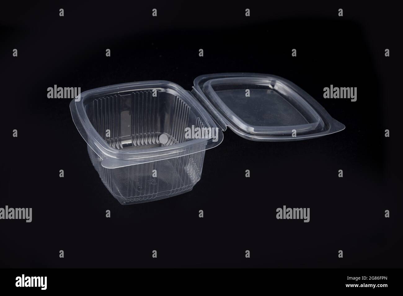 plastic transparent container for food, isolated Stock Photo - Alamy