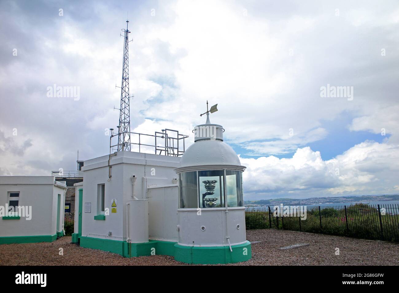 Berry Head Trinity House Lighthouse, Brixham Devon Stock Photo - Alamy