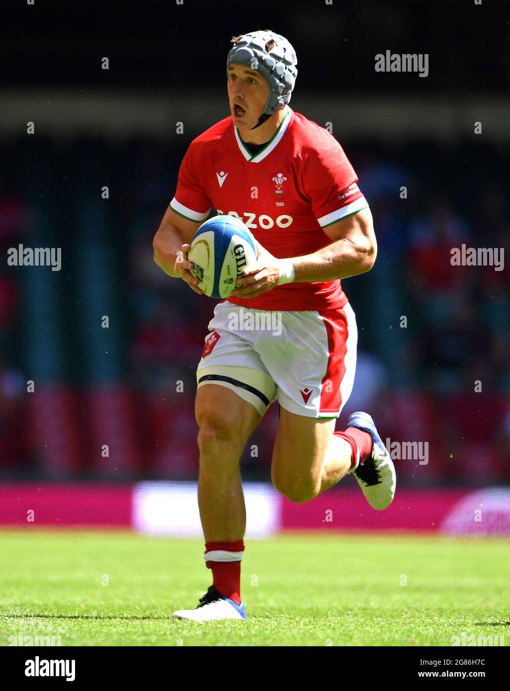 Wales' Jonathan Davies during the Summer Series match at the ...