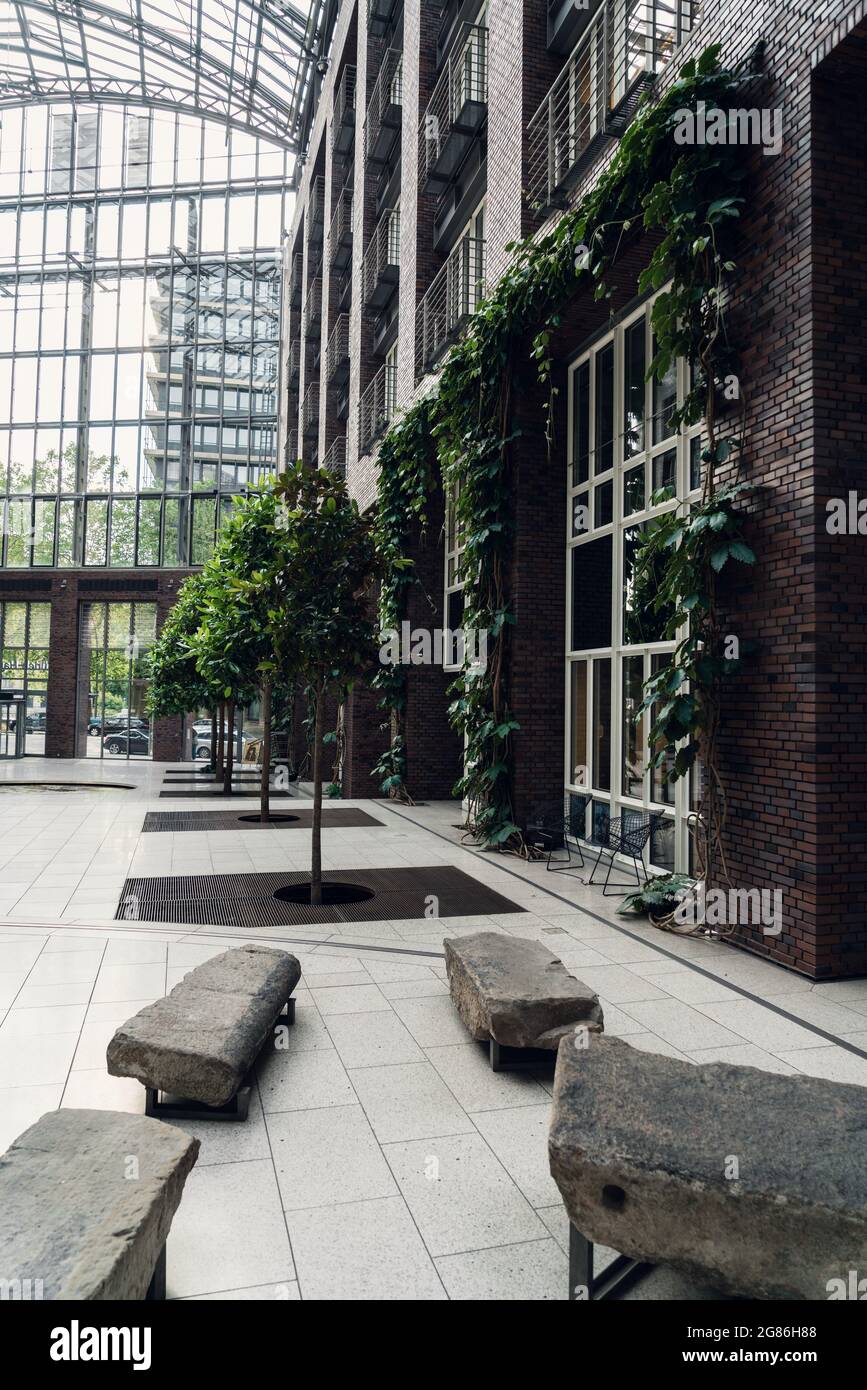 Modern architecture inside a building Stock Photo - Alamy