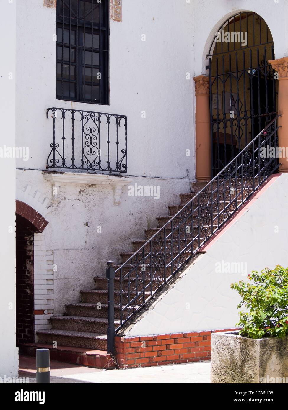 Beautiful classic architecture of a building with stairs Stock Photo ...